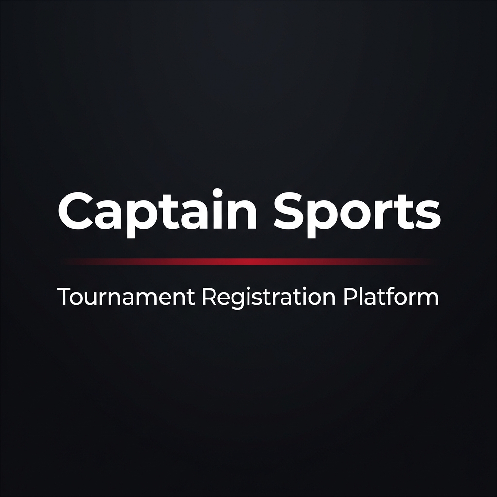 Captain Sports Registration — Tournament Management Simplified